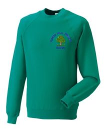 Emerald Sweatshirt - Embroidered With Forest Hall Primary School Logo