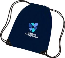 Navy Shoe Bag - with Embroidered Holystone Primary School Logo