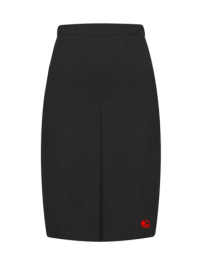Black Thornton Front Pleat Skirt - Embroidered with Oxclose Community ...